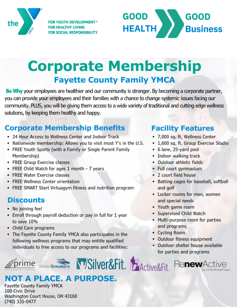 Corporate Membership - Fayette County Family YMCA